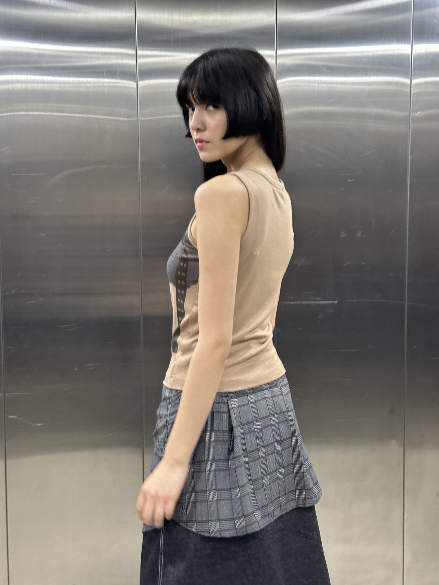 (DROP 2) TYLA SINGLET – BROWN | Haus Of Abbi