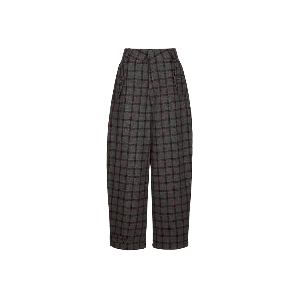EZRA GREY CHECK PANTS | Haus Of Abbi